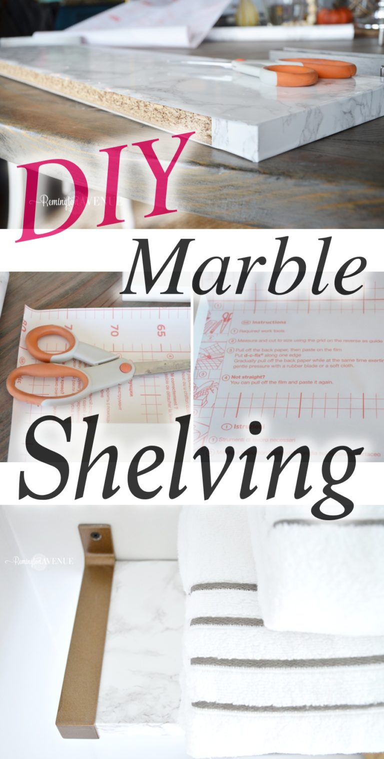 DIY Marble Shelving - Remington Avenue