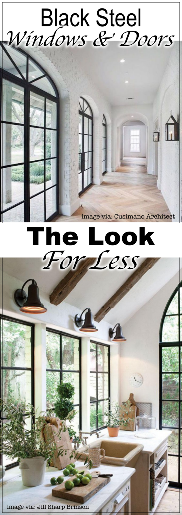 Black Steel windows and Doors- The look for less - Remington Avenue