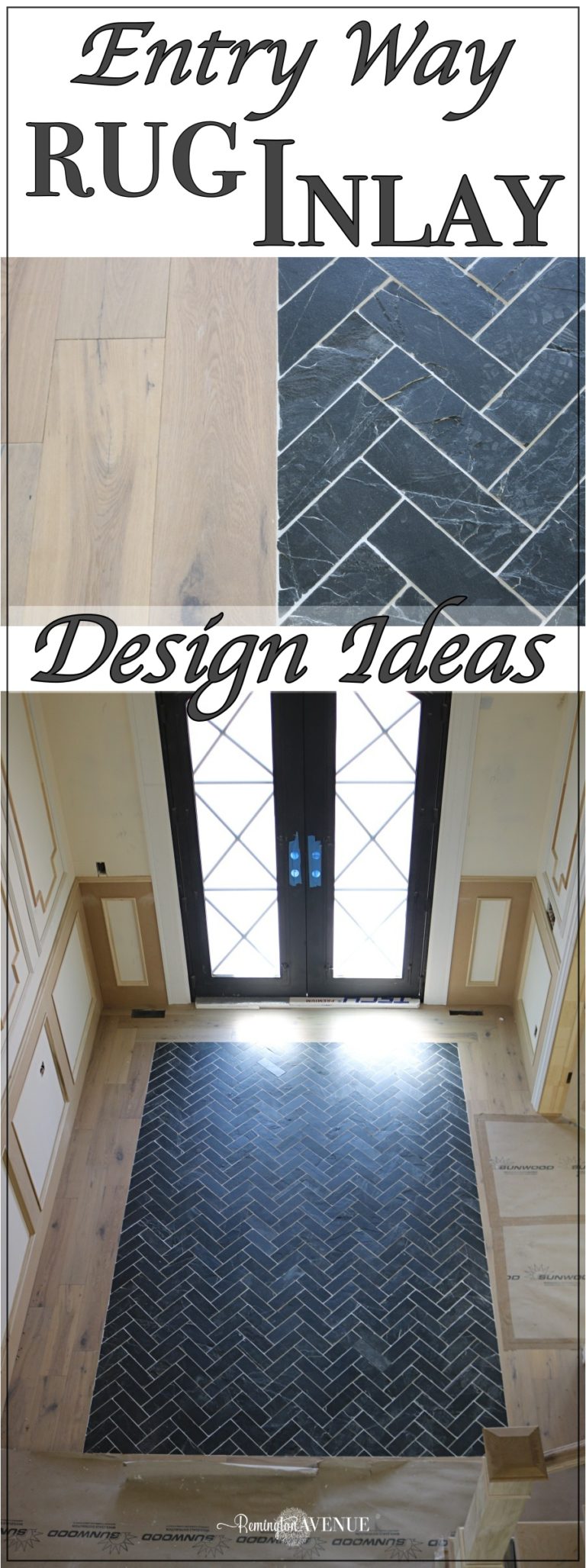 Slate Herringbone Entry Way- A timeless and durable design - Remington ...