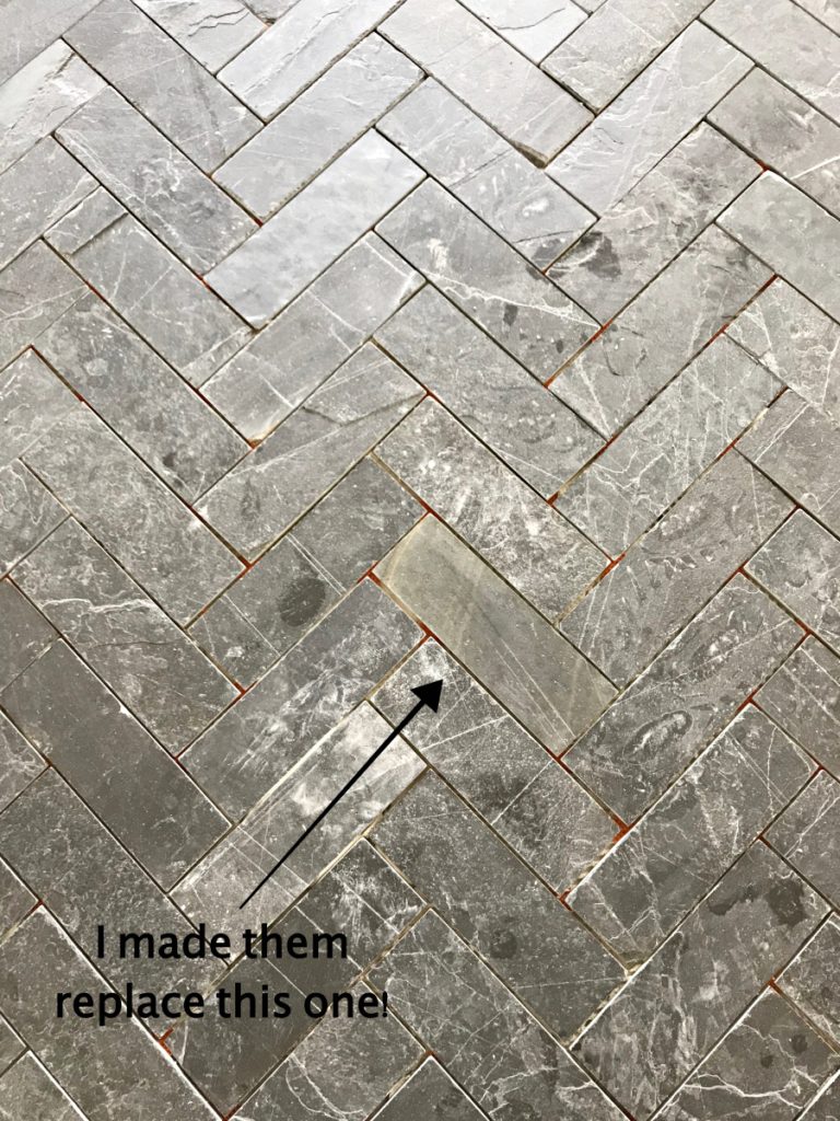 Slate Herringbone Entry Way- A timeless and durable design - Remington ...