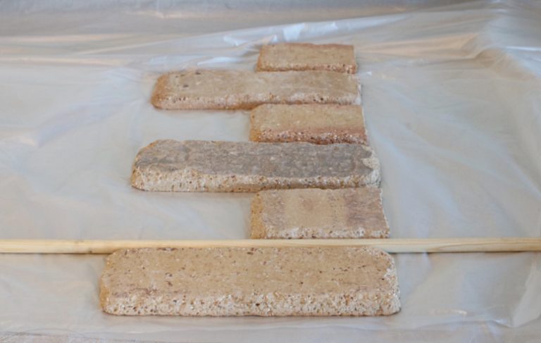 DIY Brick Backsplash with German Schmear - Remington Avenue