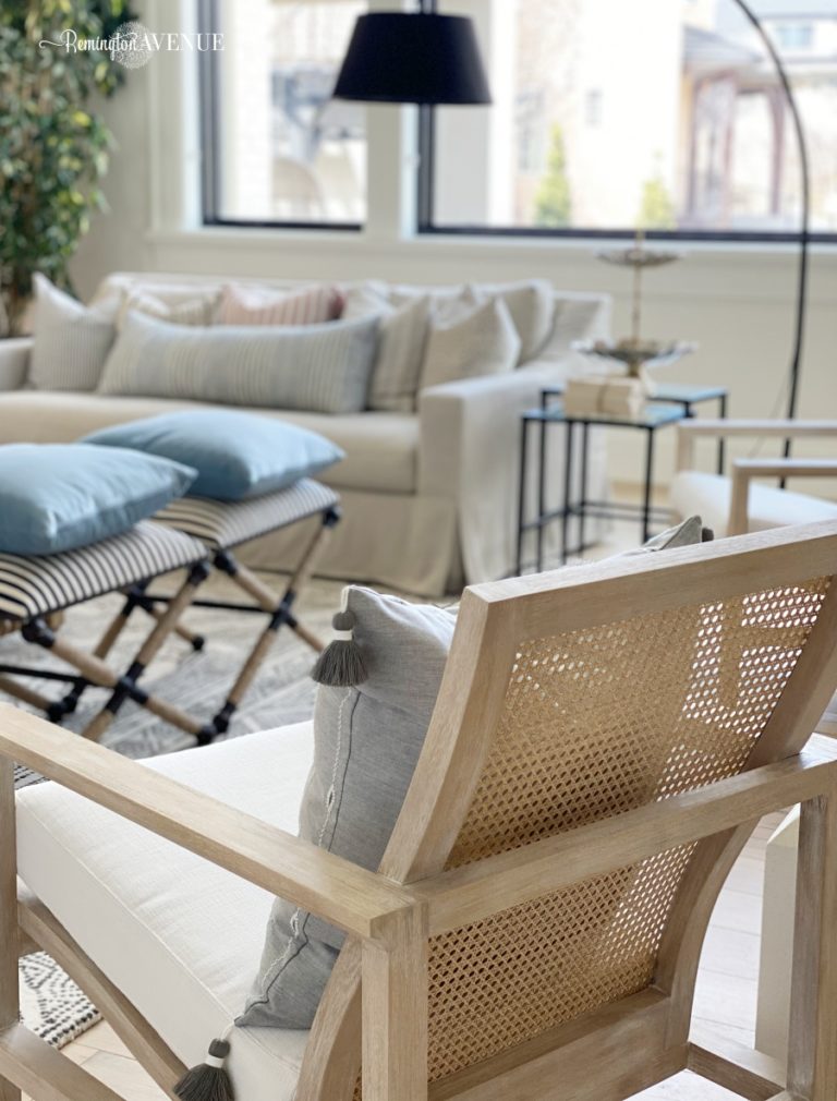 Living room update- Natural seating - Remington Avenue