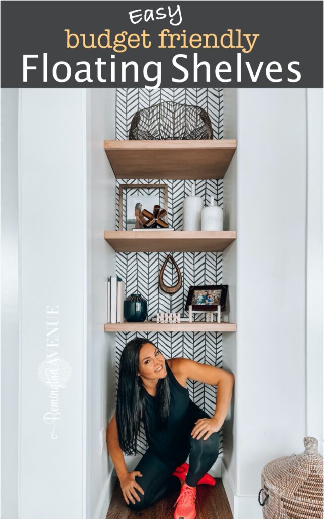 Budget Friendly Floating Shelf DIY Tutorial - Remington Avenue