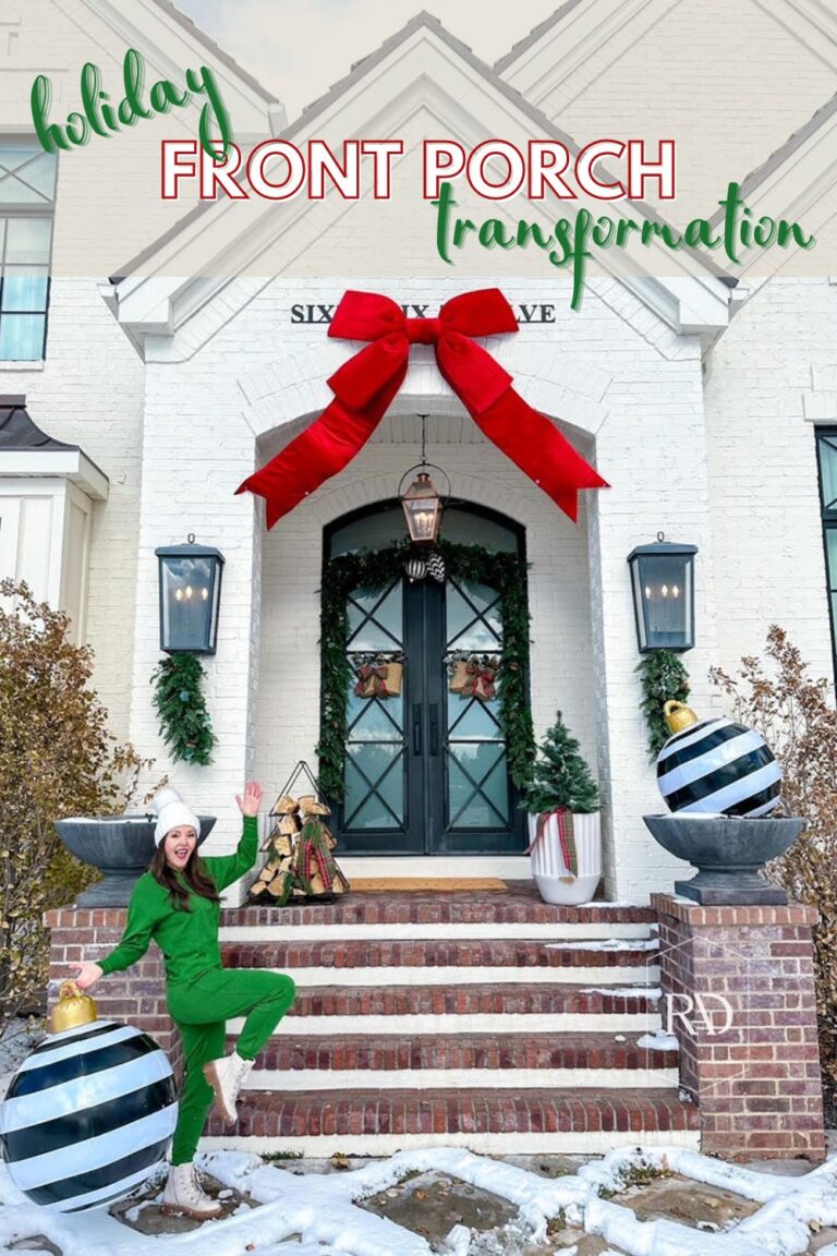 Holiday Front Porch Transformation - Remington Avenue