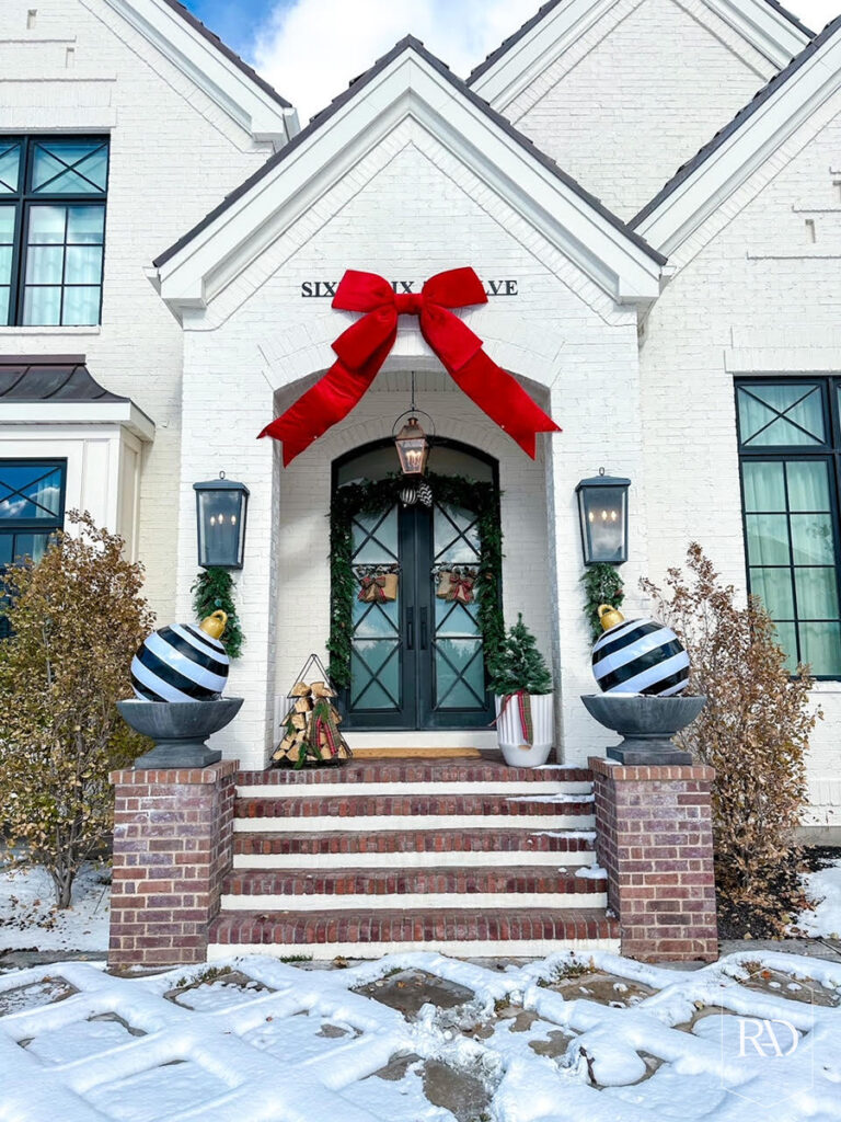 Holiday Front Porch Transformation - Remington Avenue