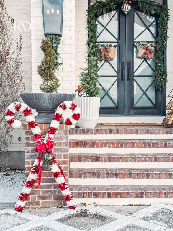 DIY Giant Candy Cane Tutorial - Remington Avenue