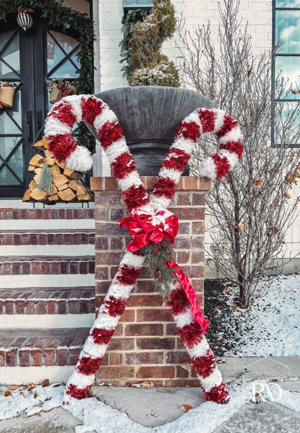 DIY Giant Candy Cane Tutorial - Remington Avenue