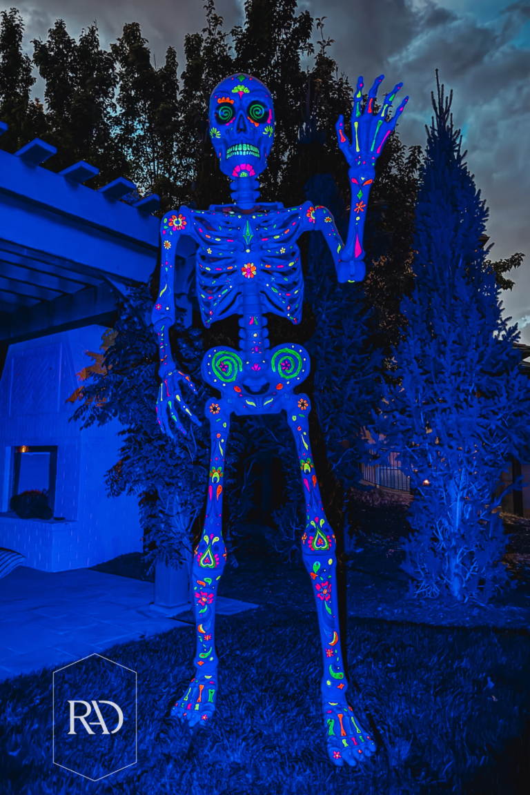 DIY Painted Day of the Dead Skeleton Tutorial - Remington Avenue