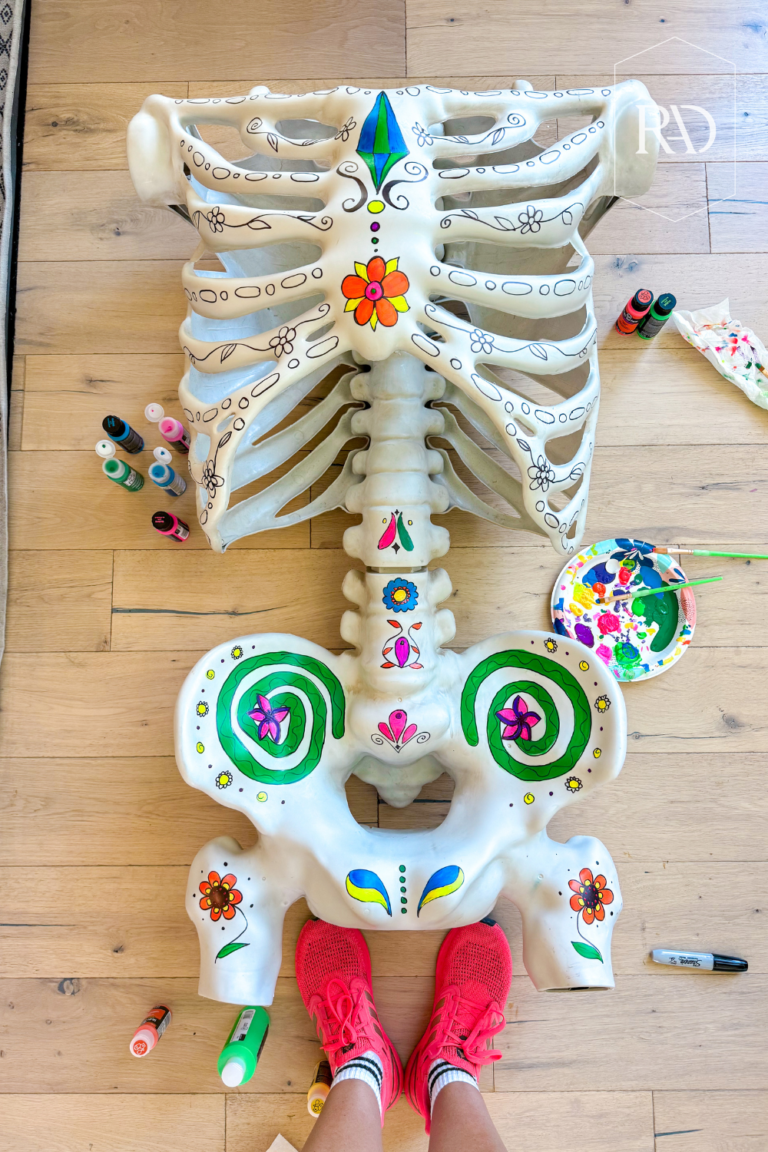 DIY Painted Day of the Dead Skeleton Tutorial - Remington Avenue